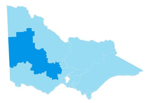 Maps of emergency management regions | Emergency Management Victoria
